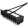 Tow Behind Spike Aerator with Star Tines, 200lbs Capacity, Double Rod ...