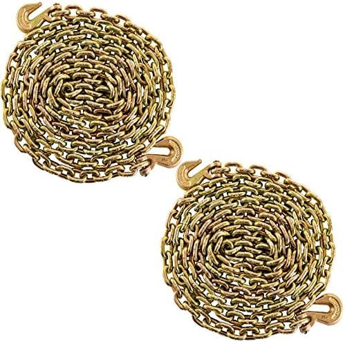 Tow Chain 5/16" x 20' Grade 70 Chain 4700lbs Capacity Logging Chain ...