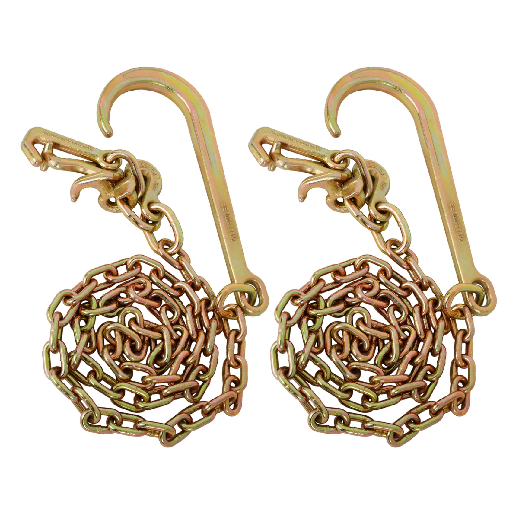 Tow Chain 5/16" x 6ft G70 Grade 70 J Hook RTJ Grab Hook 4700lbs WLL ...