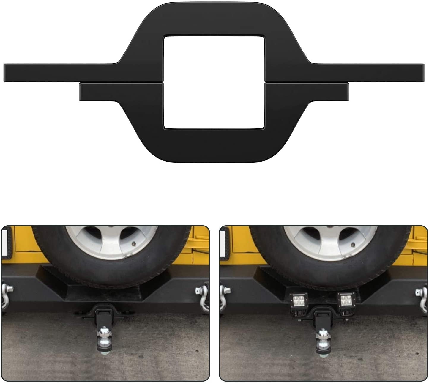 Tow Hitch Bracket 2" Universal Mounting Kit Reverse Road LED Work Light ...