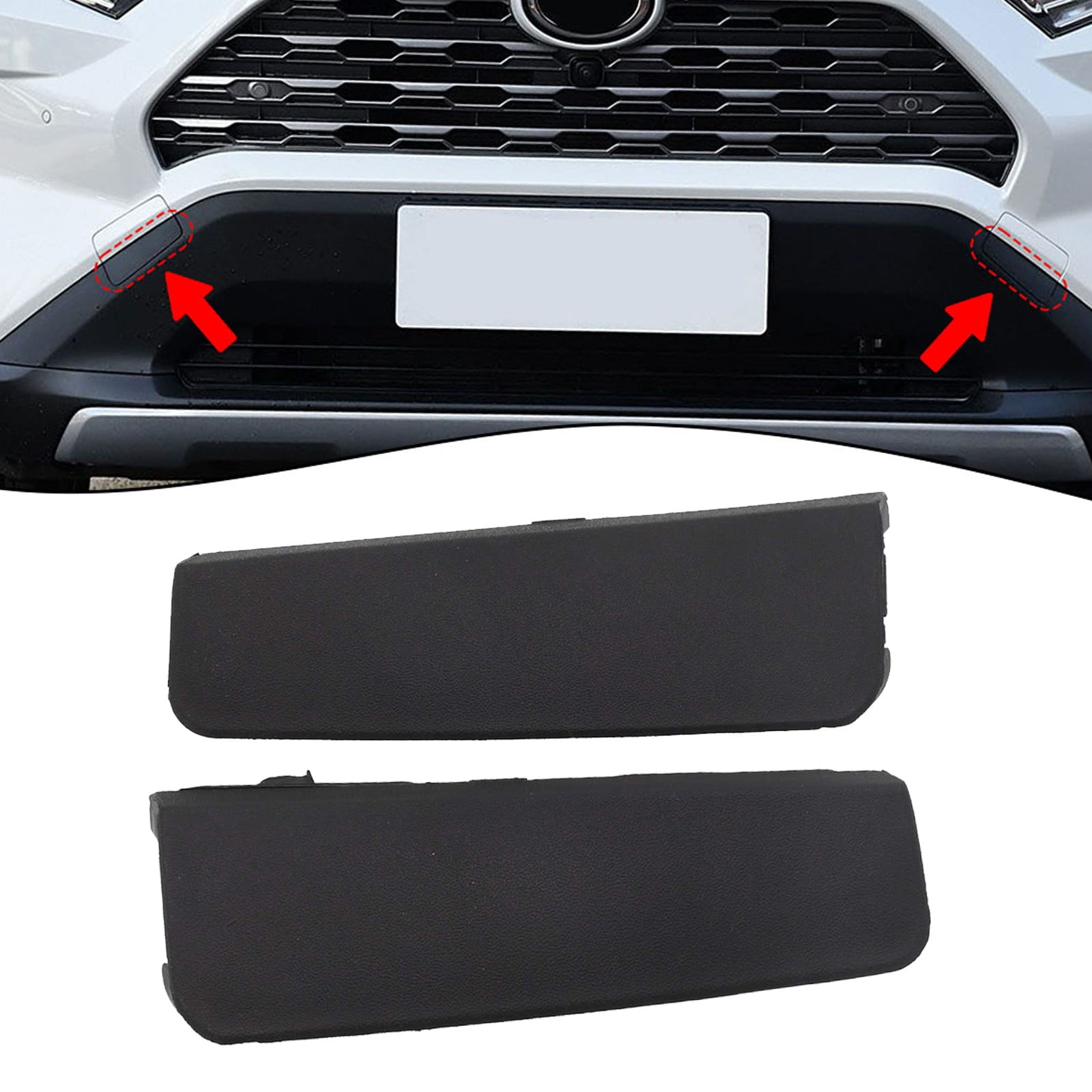 Tow Hook for Toyota for RAV4 2019-2021 Front Bumper Eye Cover Cap Pair ...