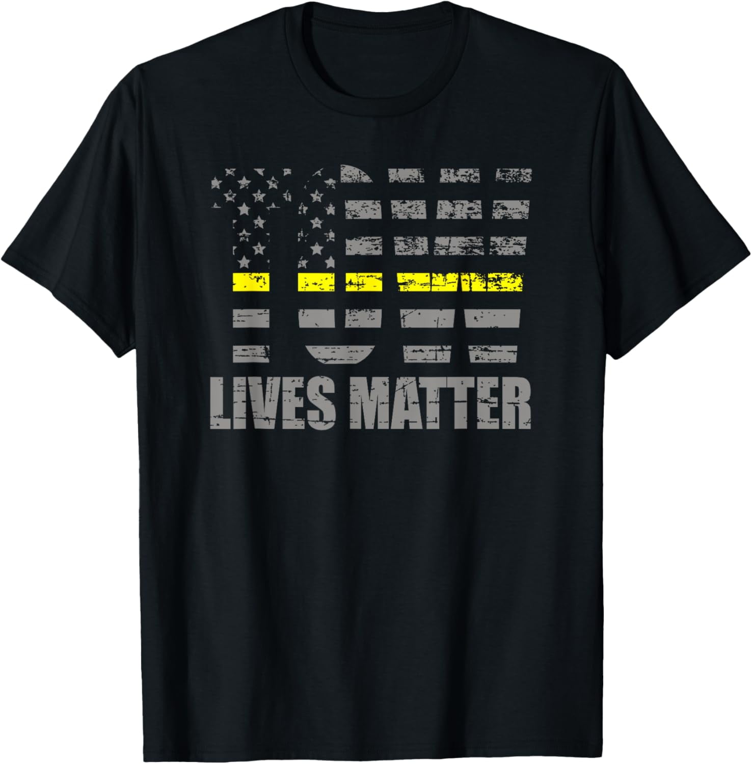 Tow Lives Matter Thin Yellow Line Tow Truck Driver Shirt - Walmart.com