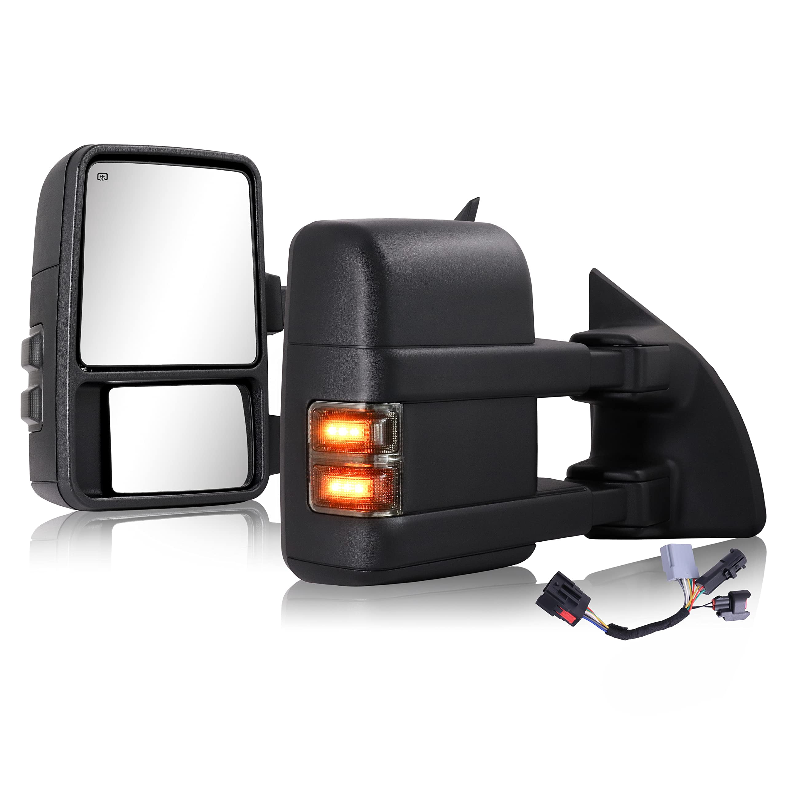 Tow Mirrors Compatible With SSF20 1999-2016 Ford F250 F350 F450 F550 ...