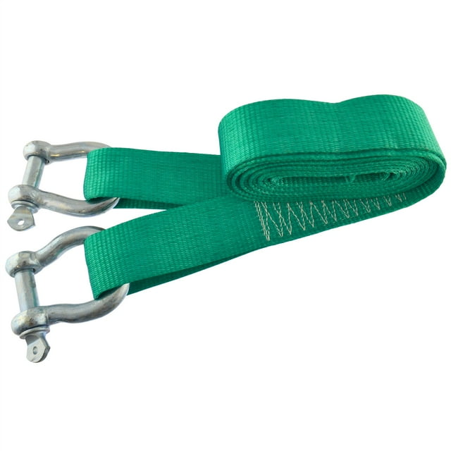 Tow Rope / Towing Road Recovery Strap with Two Shackles 4 Metre 8 Ton ...