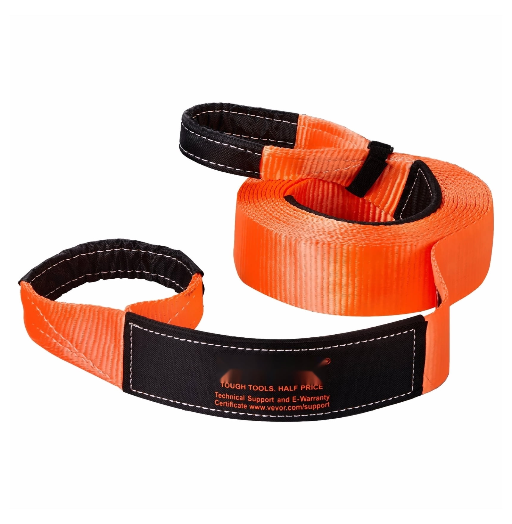Tow Strap 36000 lbs 30ft 3-inch - Heavy Duty Recovery Rope with D-Rings ...