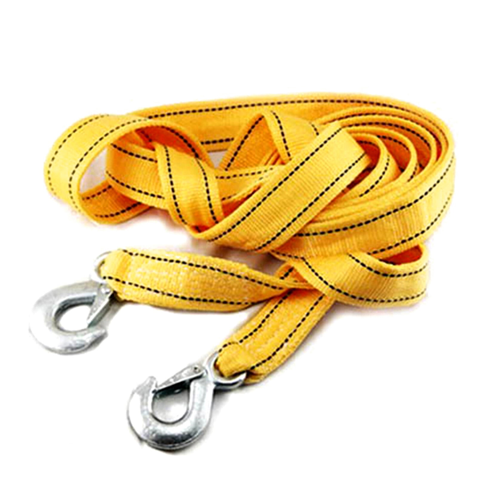 Tow Strap with Hooks Car Vehicle Recovery Rope Trailer Rope 11,023 lbs ...