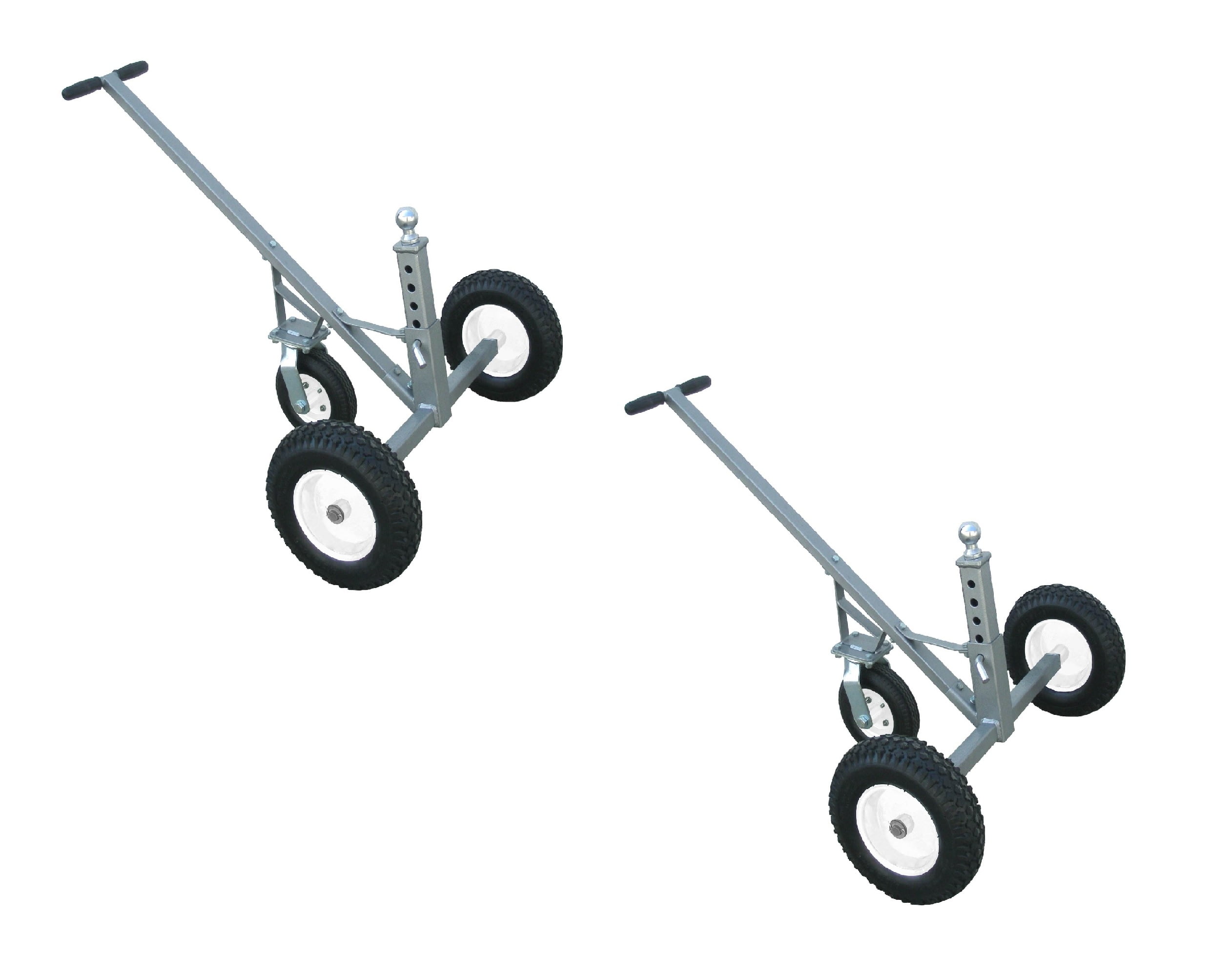 Tow Tuff Adjustable Solid Steel 800 lb Capacity Trailer Dolly w/ Caster ...