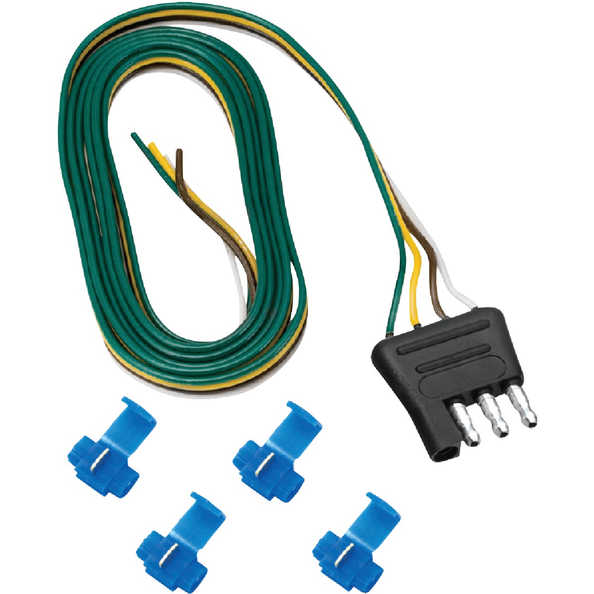 TowSmart 4-Way Flat 48 In. Trailer Wiring Connector with Splice ...
