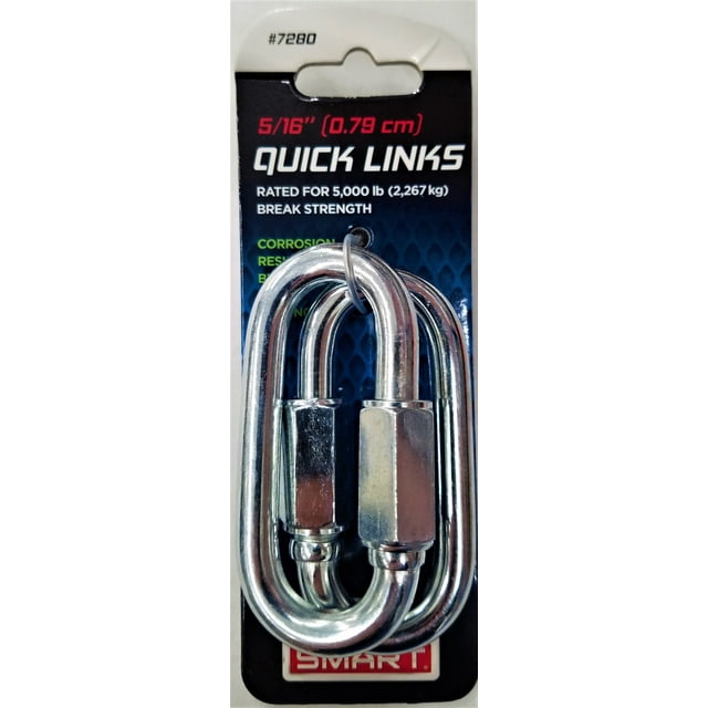 TowSmart 7280 Threaded Safety Chain Quick Links, 2 Pack - Walmart.com