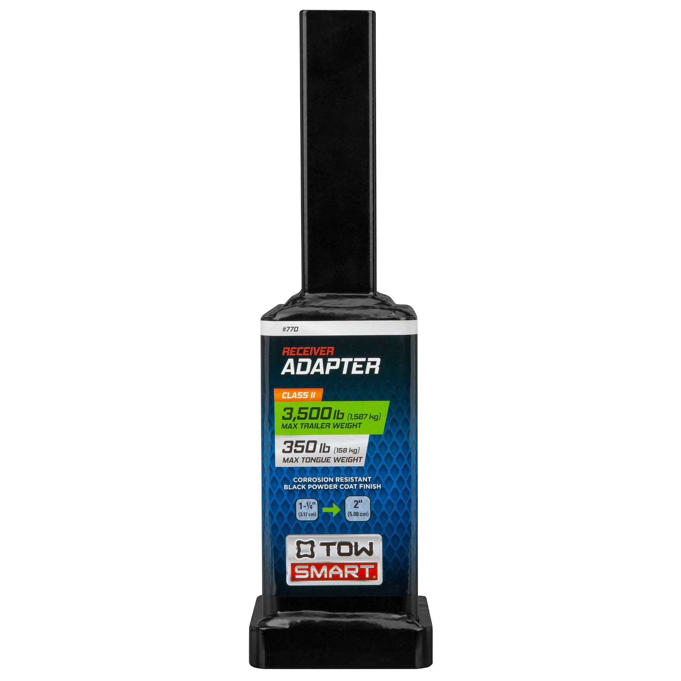 TowSmart 770 Class II to Class III Receiver Adapter, 1 1/4in to 2in ...