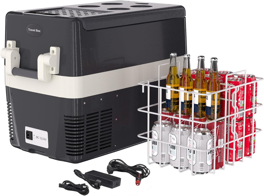 Towallmark 12V Car Refrigerator, 42QT Portable Fridge Freezer for ...