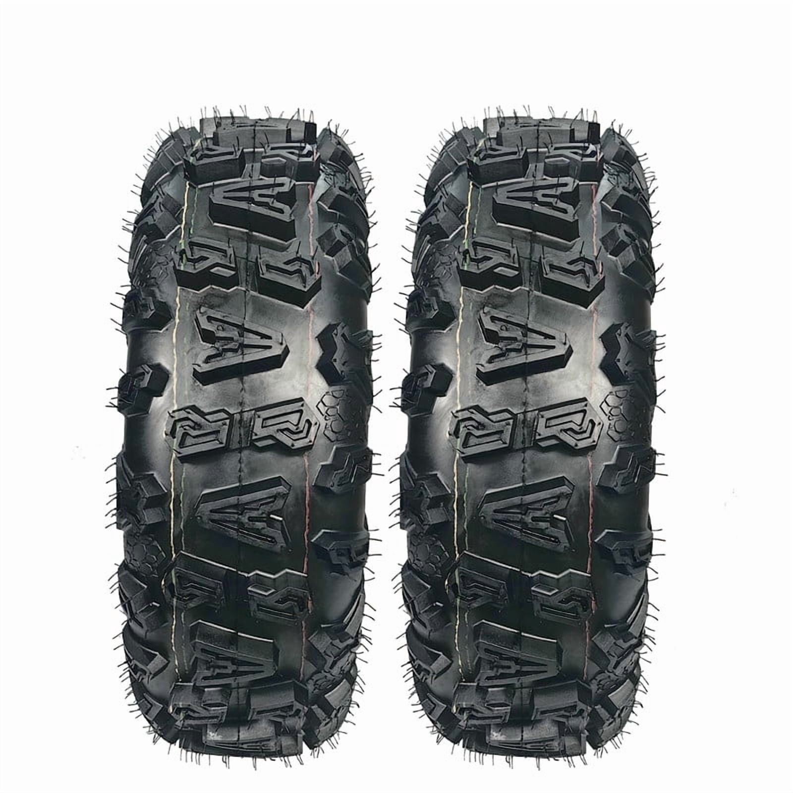 Towallmark 2 Pack 25x8x12 ATV UTV Tires, 4PR Tubeless All Terrain Tires ...