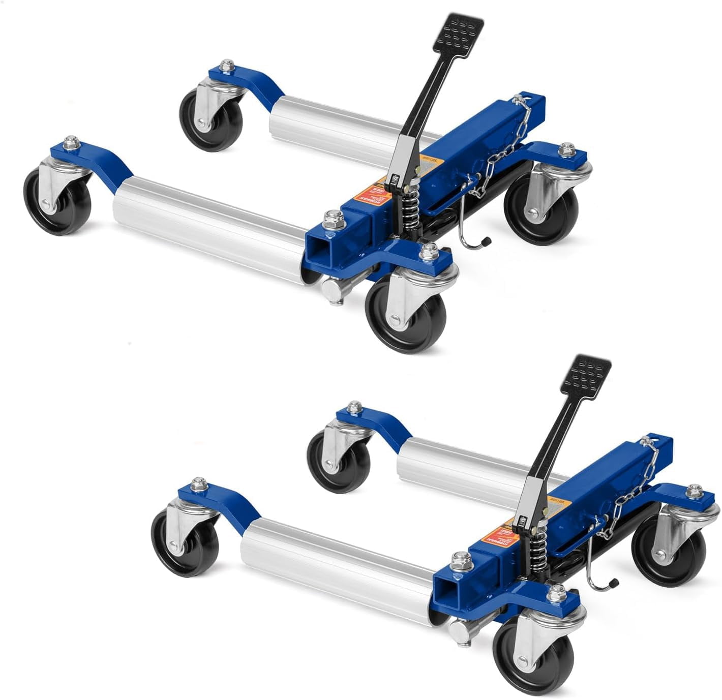 Towallmark 2 Pack Car Wheel Dolly Jack Set, Hydraulic 1500-lbs Car ...