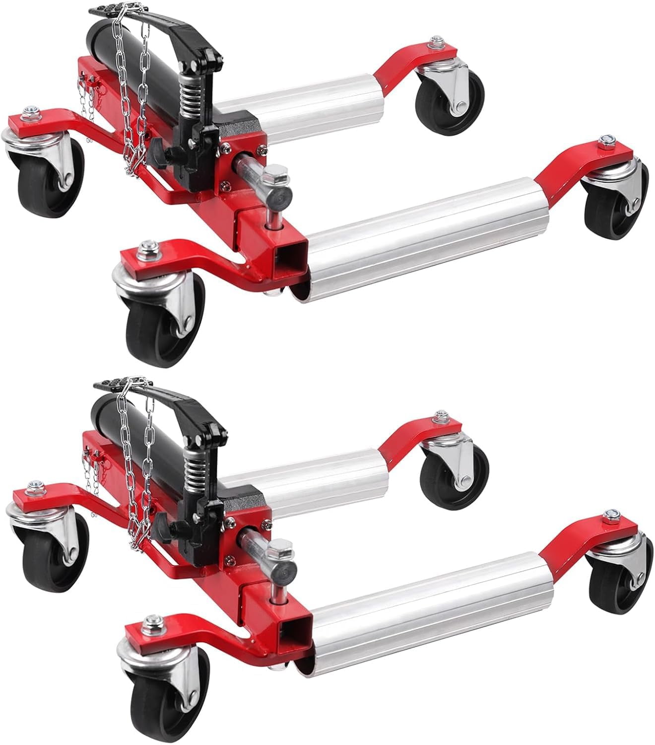 Towallmark 2 Pack Car Wheel Dolly Jack Set, Hydraulic 1500-lbs Car ...