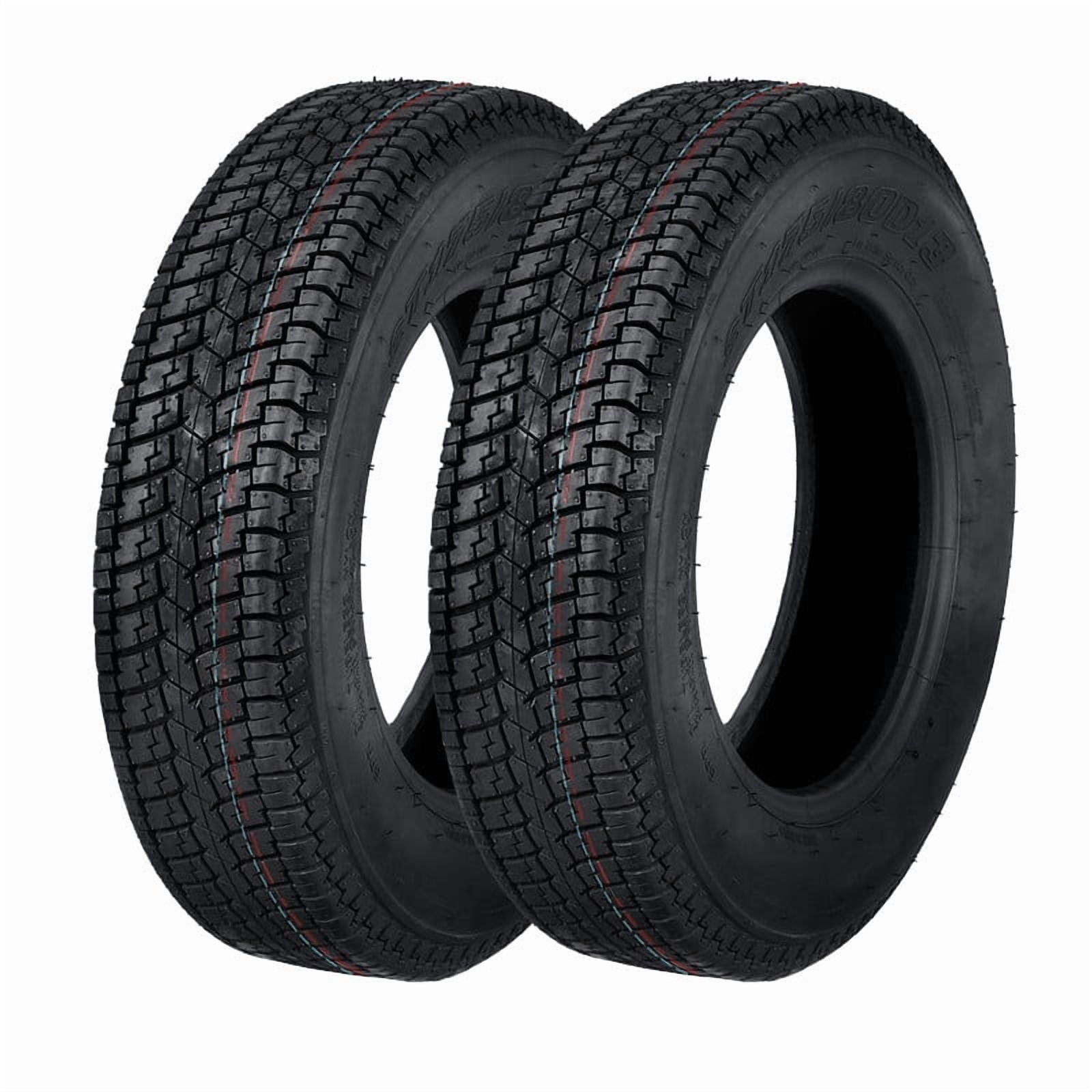 Towallmark 2 Pack ST205 75R14 Trailer Tires, 6PR Load Range C, Heavy ...