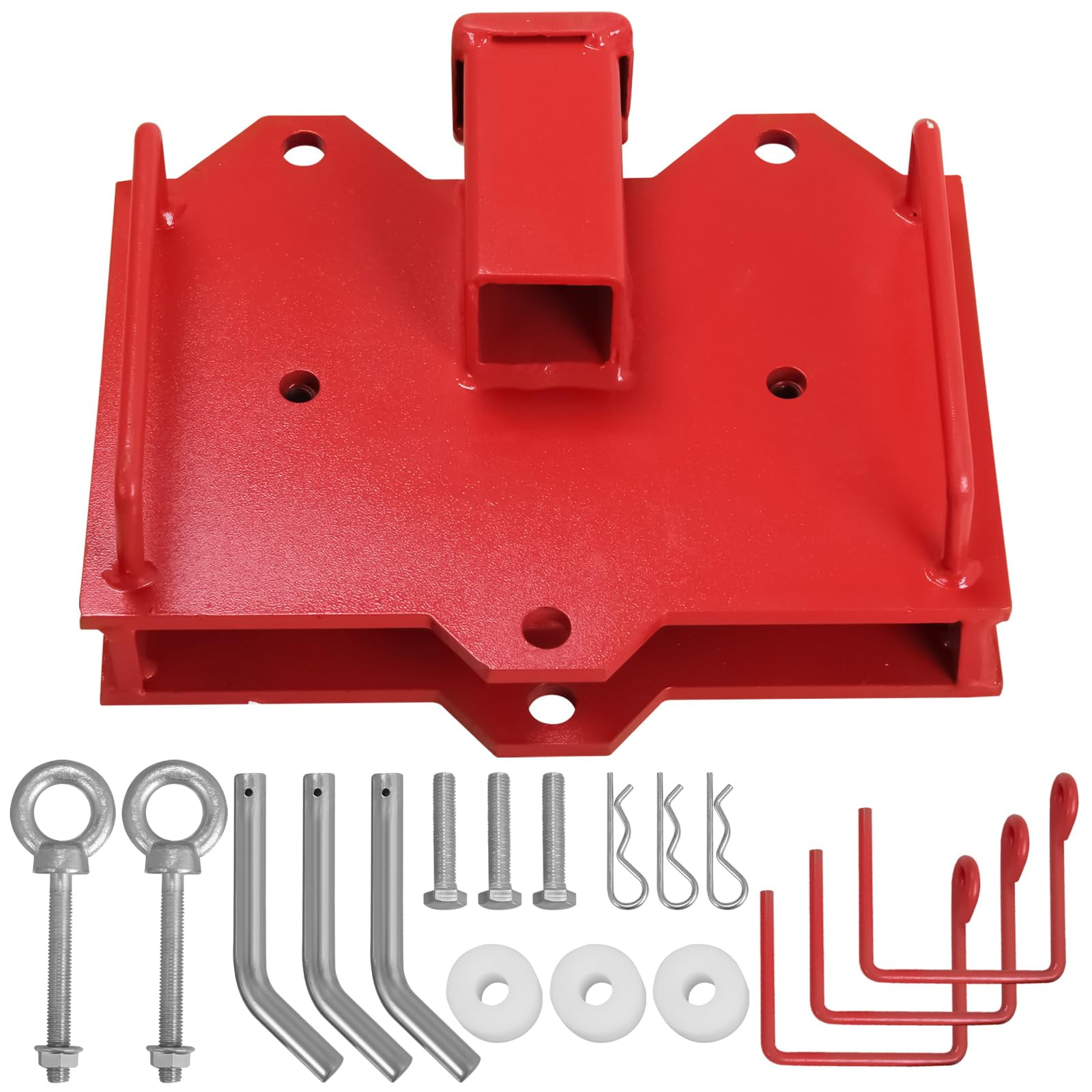 Towallmark 2" Trailer Hitch Receiver for Dual Pallet Forks, Forklift 2 ...