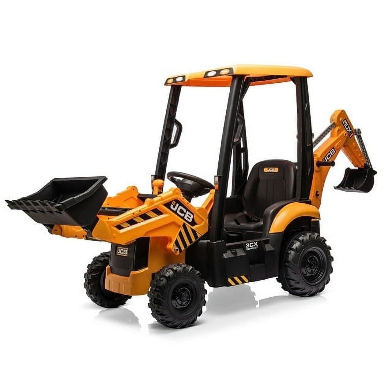 Towallmark 24V 3-in-1 Kids Motorized Tractor with Excavator & Bulldozer ...