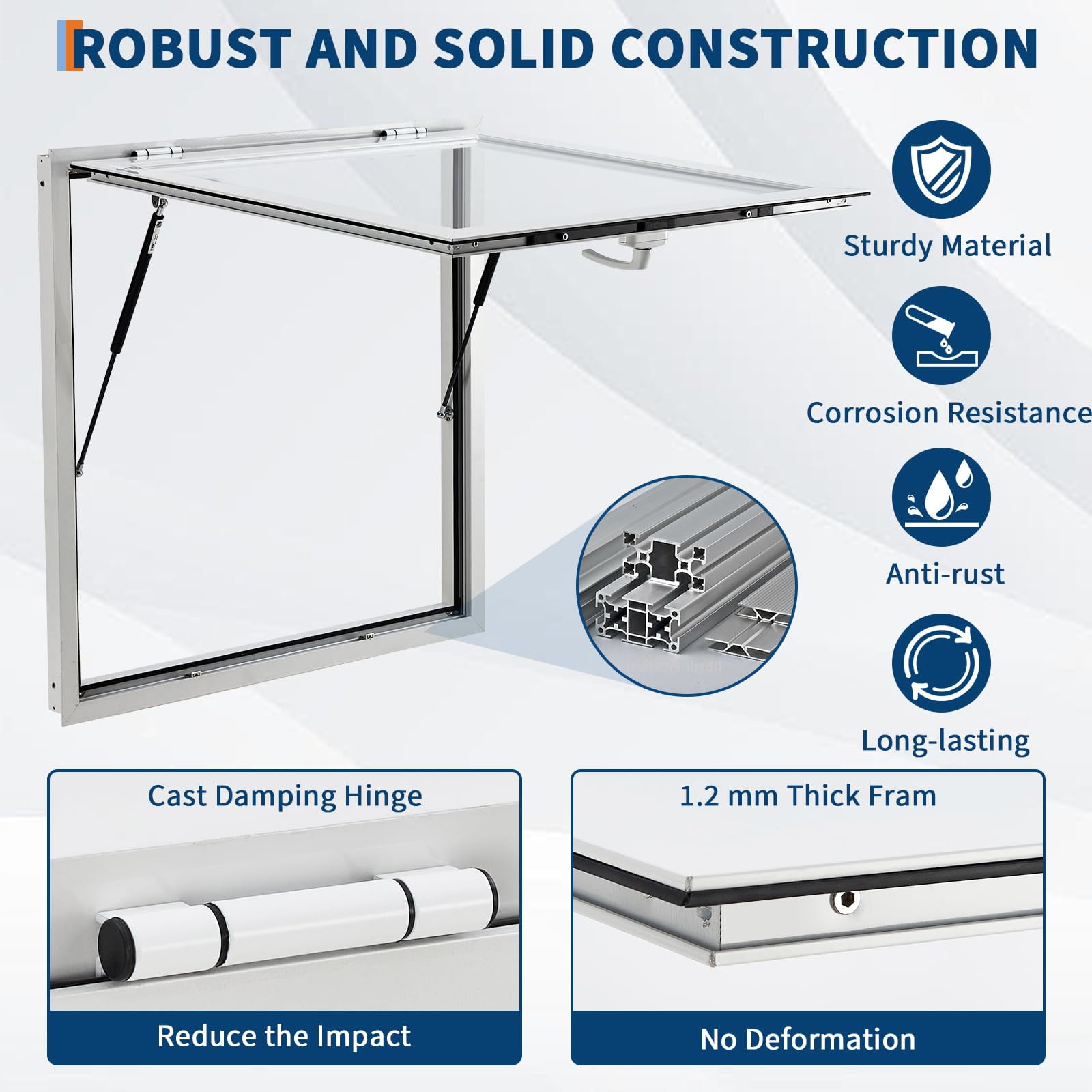 Towallmark 36x24 Inch Food Truck Service Window | 85° Weatherproof ...
