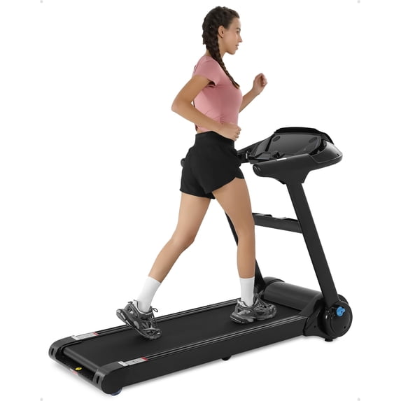 Towallmark 4.0 Hp Folding Treadmill, [No Assembly] [0.6-8.7 Mph] Heavy ...
