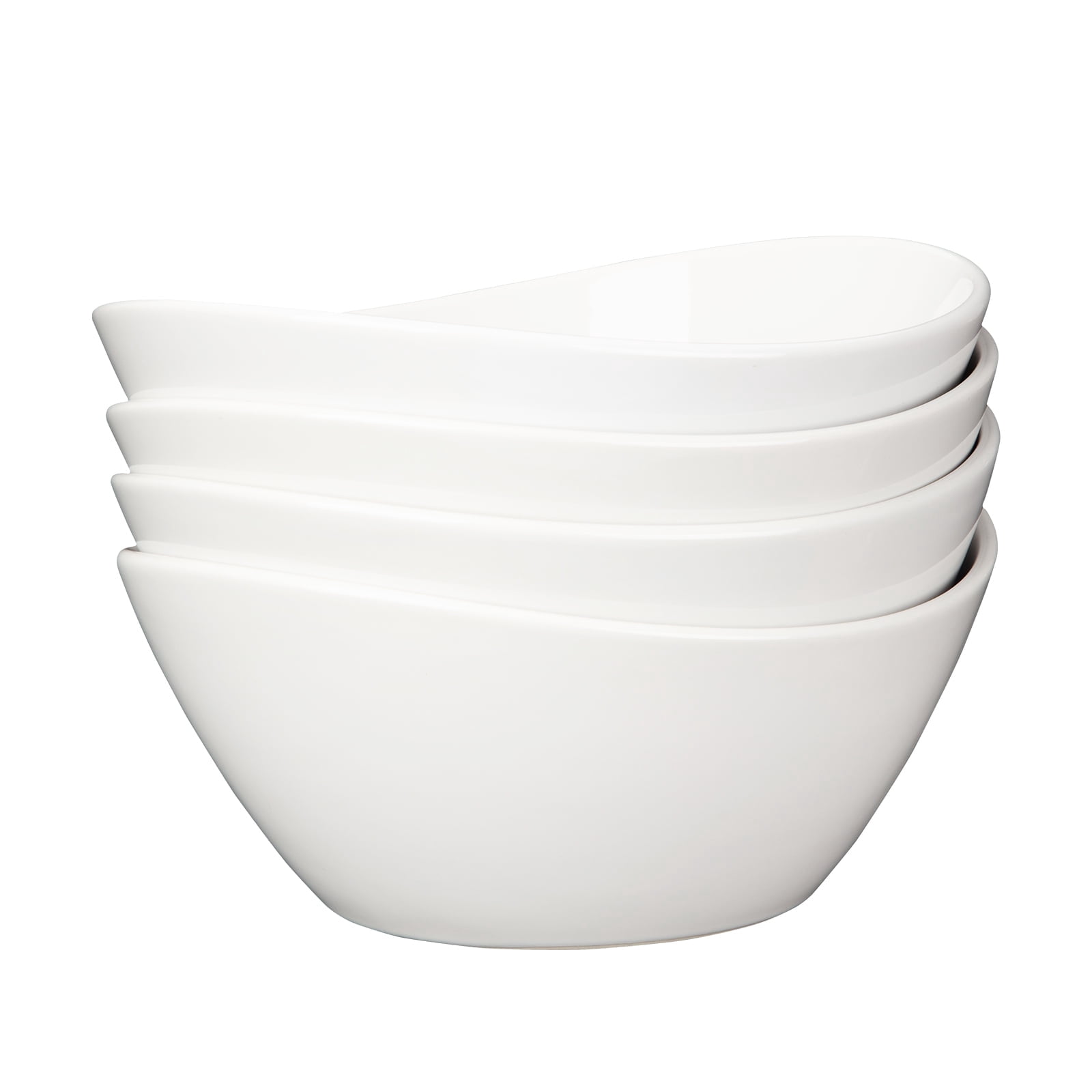 Towallmark 42oz Porcelain Bowls Set of 4, 8 Inch Serving Dishes, Large ...
