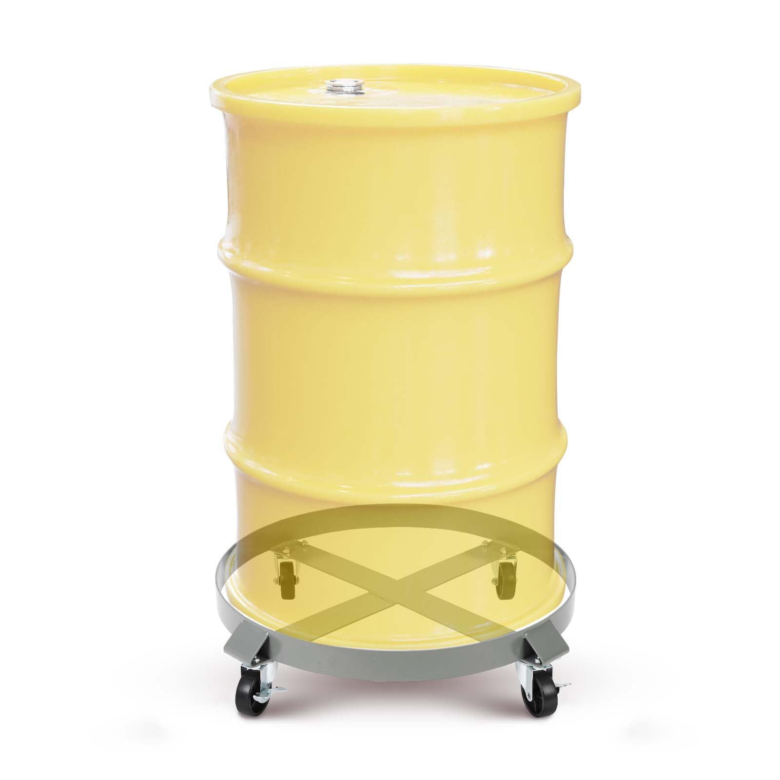 Towallmark 55-Gallon Drum & Garbage Can Dolly – Heavy-Duty Metal Dolly ...