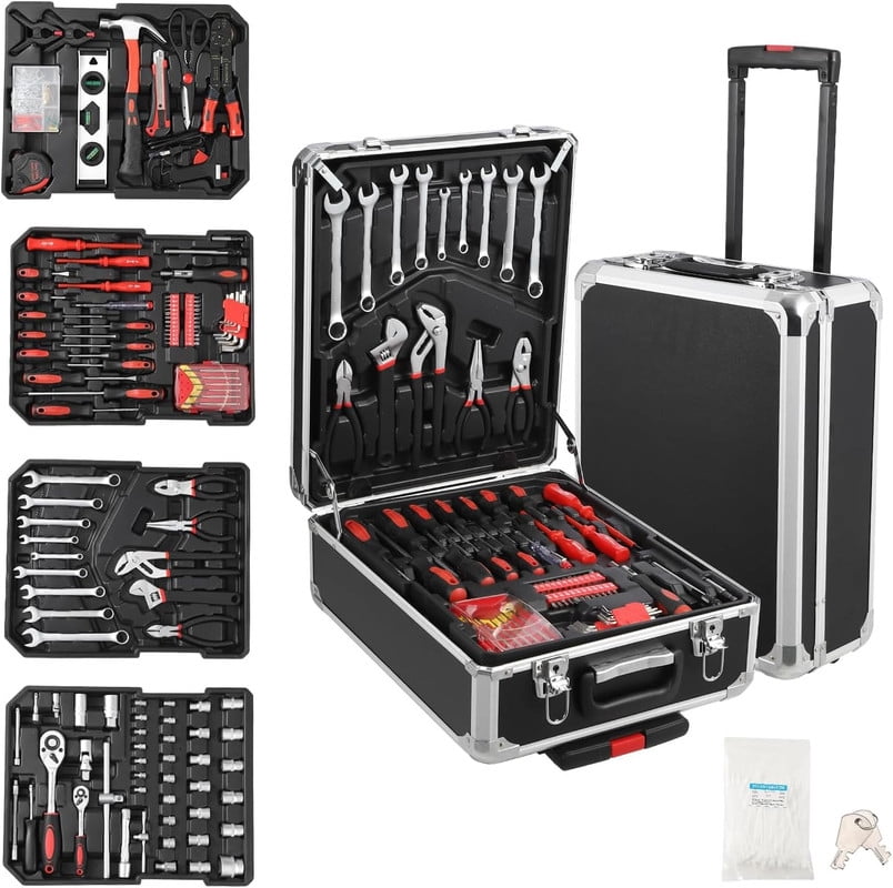 Towallmark 800PCS Mechanic Tool Set, Professional Socket Set & Complete Hand Tool Kit w ...