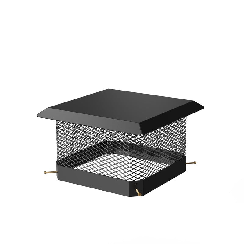 Towallmark 9x9 Inch Square Chimney Cap, Galvanized Steel Chimney Cover ...