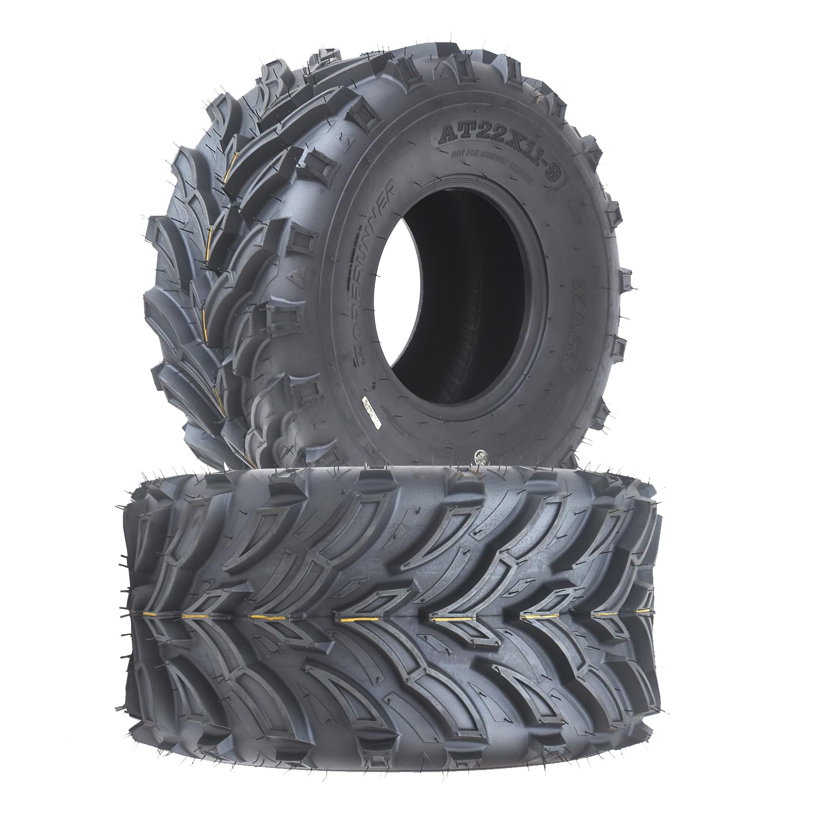 Towallmark AT22x7-11-6PR TL UTV/ATV Tire, 395lbs Load, 22in OD, 7in SW ...