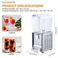 Towallmark Commercial 18L Beverage Dispenser with Stand, Single Tank, 4 ...