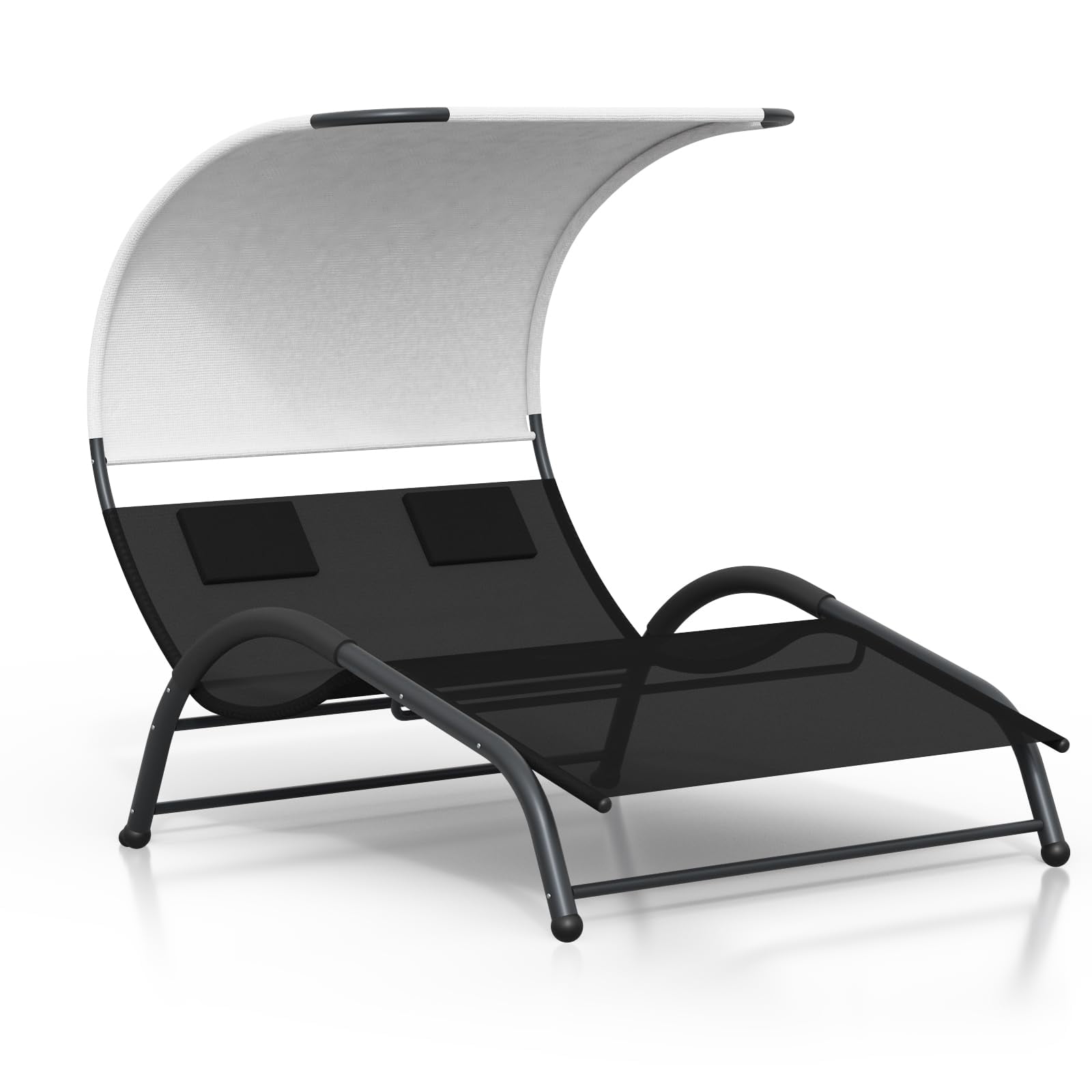Towallmark Double Outdoor Lounge Chair,with Canopy – Lightweight and ...