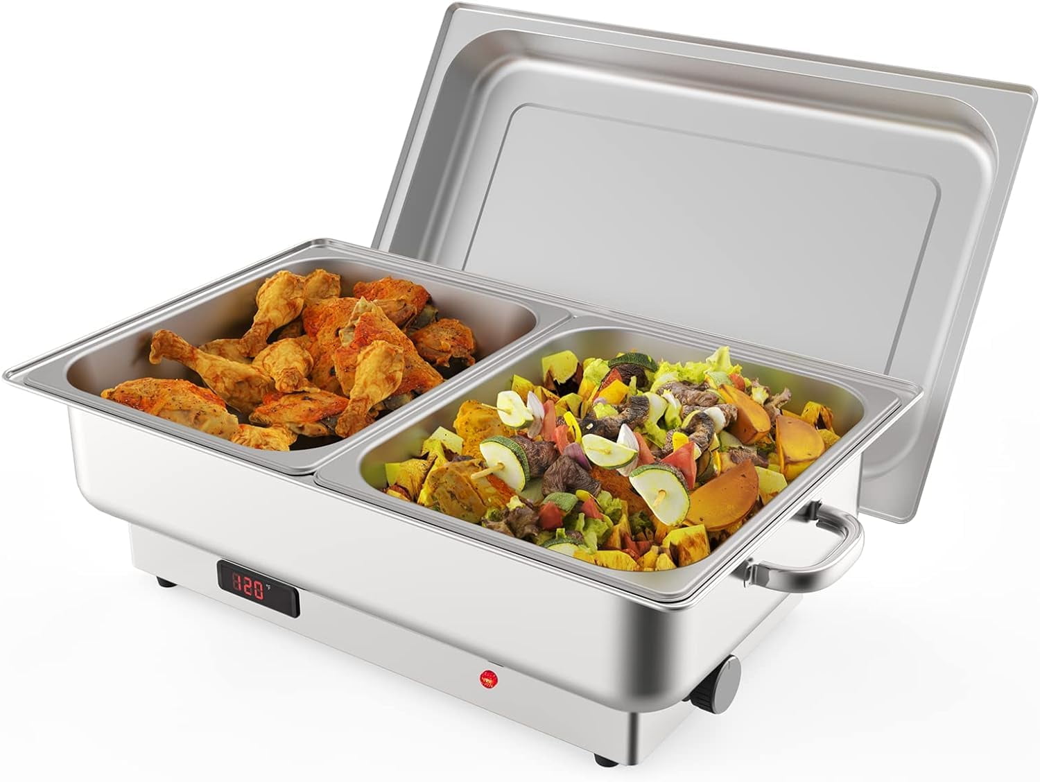 Towallmark Electric Chafing Dish Buffet Set | 2 x 4.5QT Half-Size ...