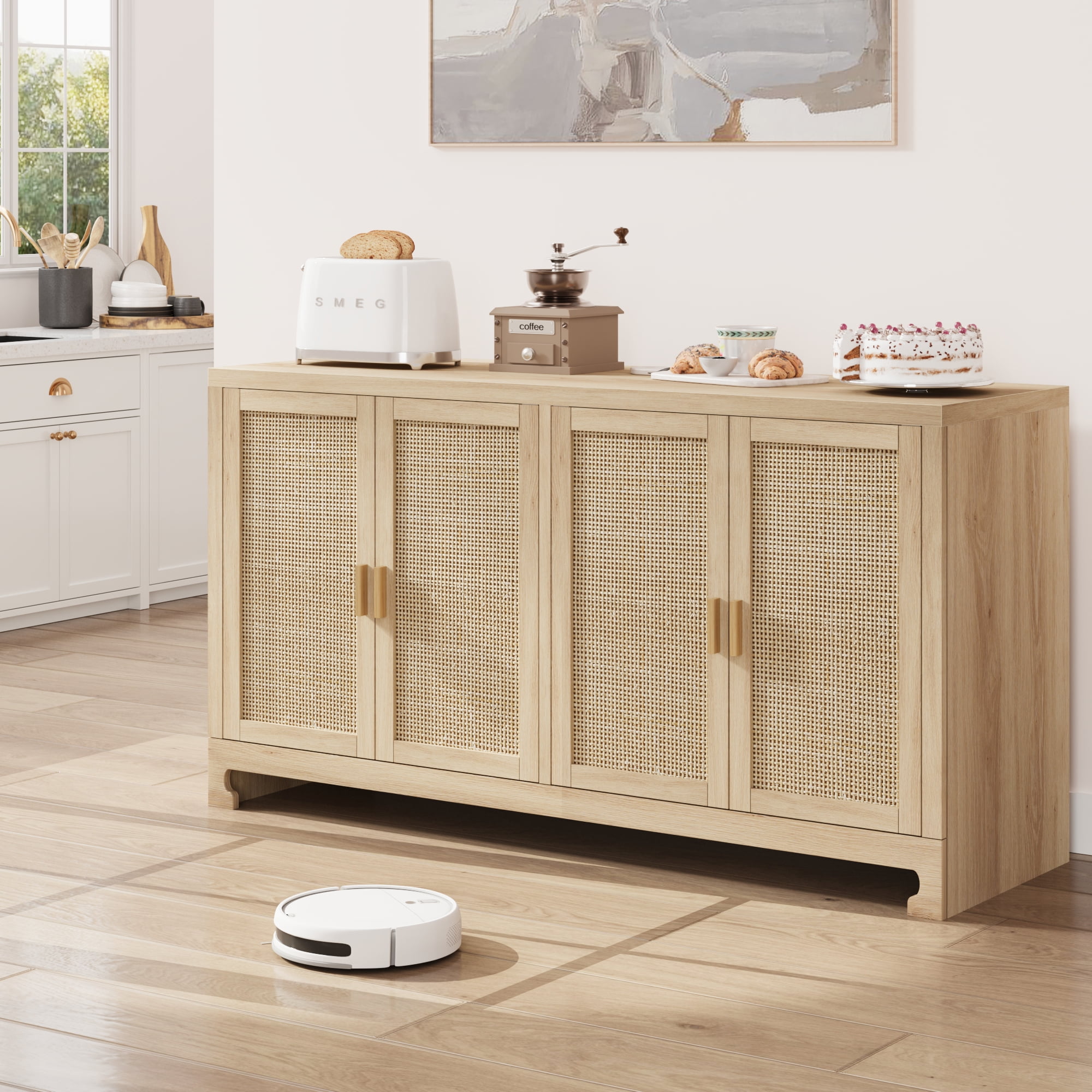 Towallmark Grass Vine Locker Self Locker, Accented Sideboard Locker ...