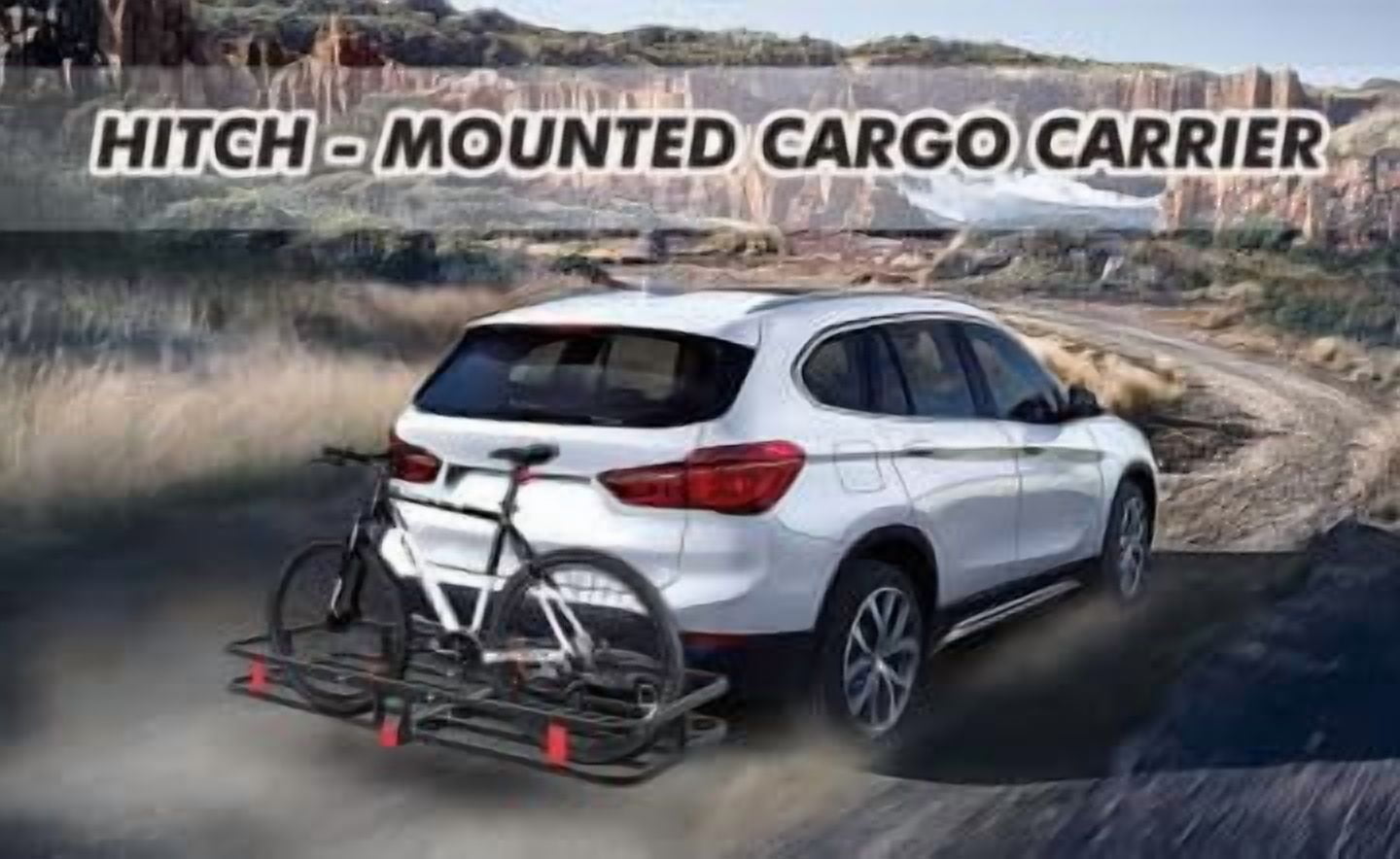 Towallmark Heavy-Duty Hitch-Mounted Cargo Basket – 500 lbs Load ...