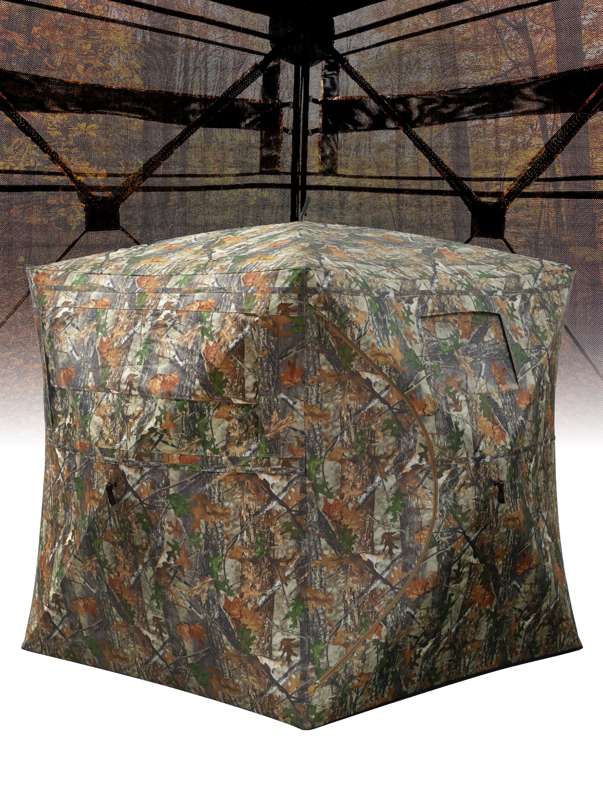 Towallmark Hunting Blind, See-Through Mesh, 2-3 Person, 270° View ...