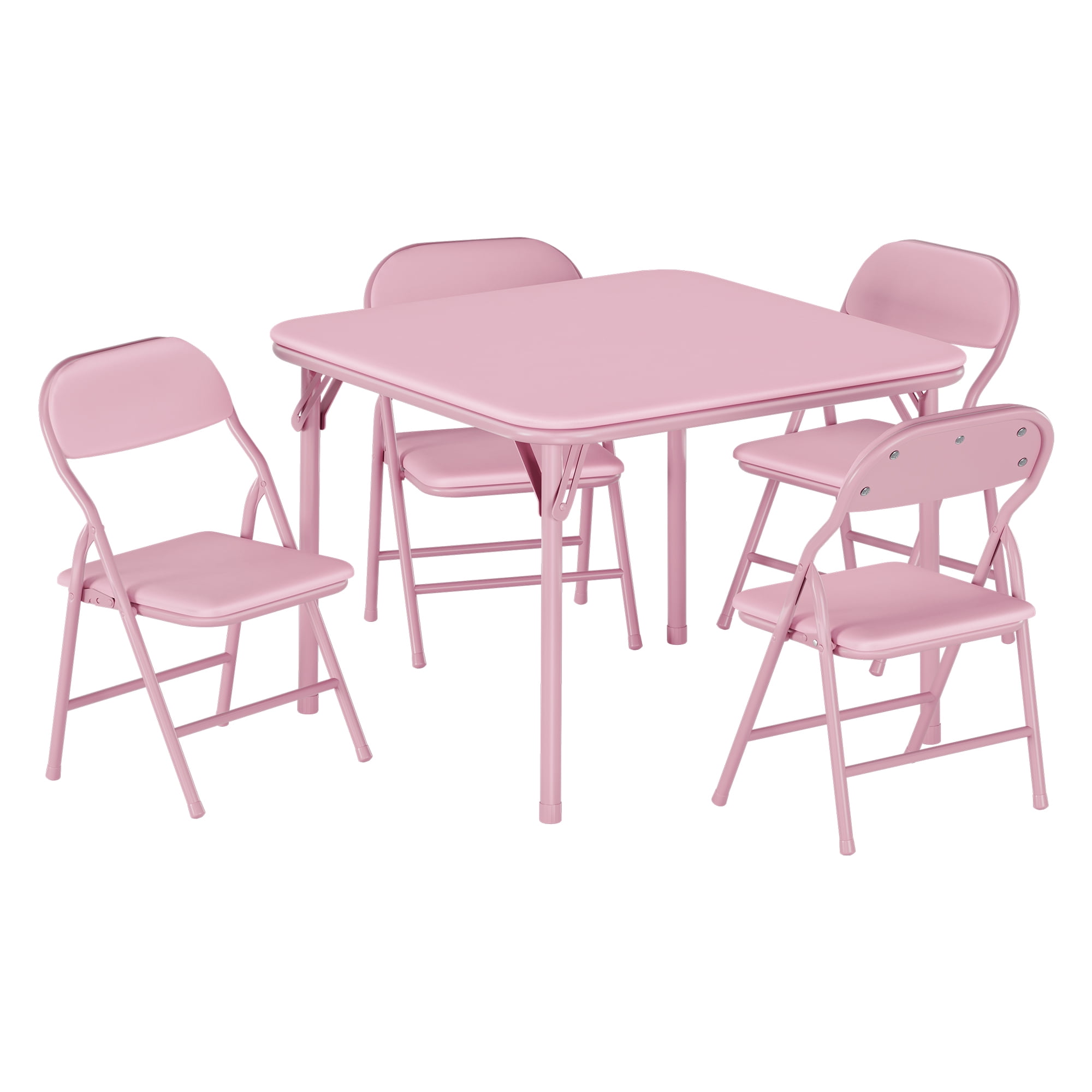 Towallmark Kids 5-Piece Classroom Folding Table and Chairs Set ...