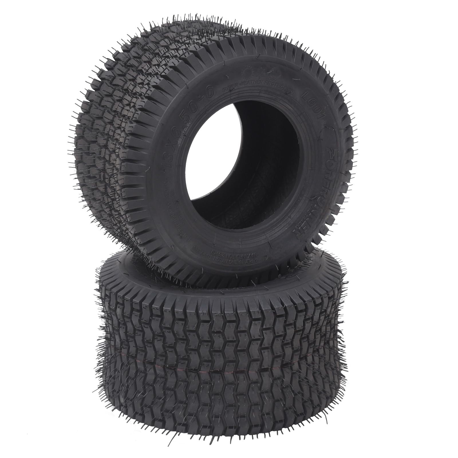 Towallmark Lawn Mower Tires Turf Tires 13x6.50-6 4PR for Golf Cart ...