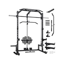 Mikolo Smith Machine Home Gym, All-in-One Power Rack with Smith Cage ...