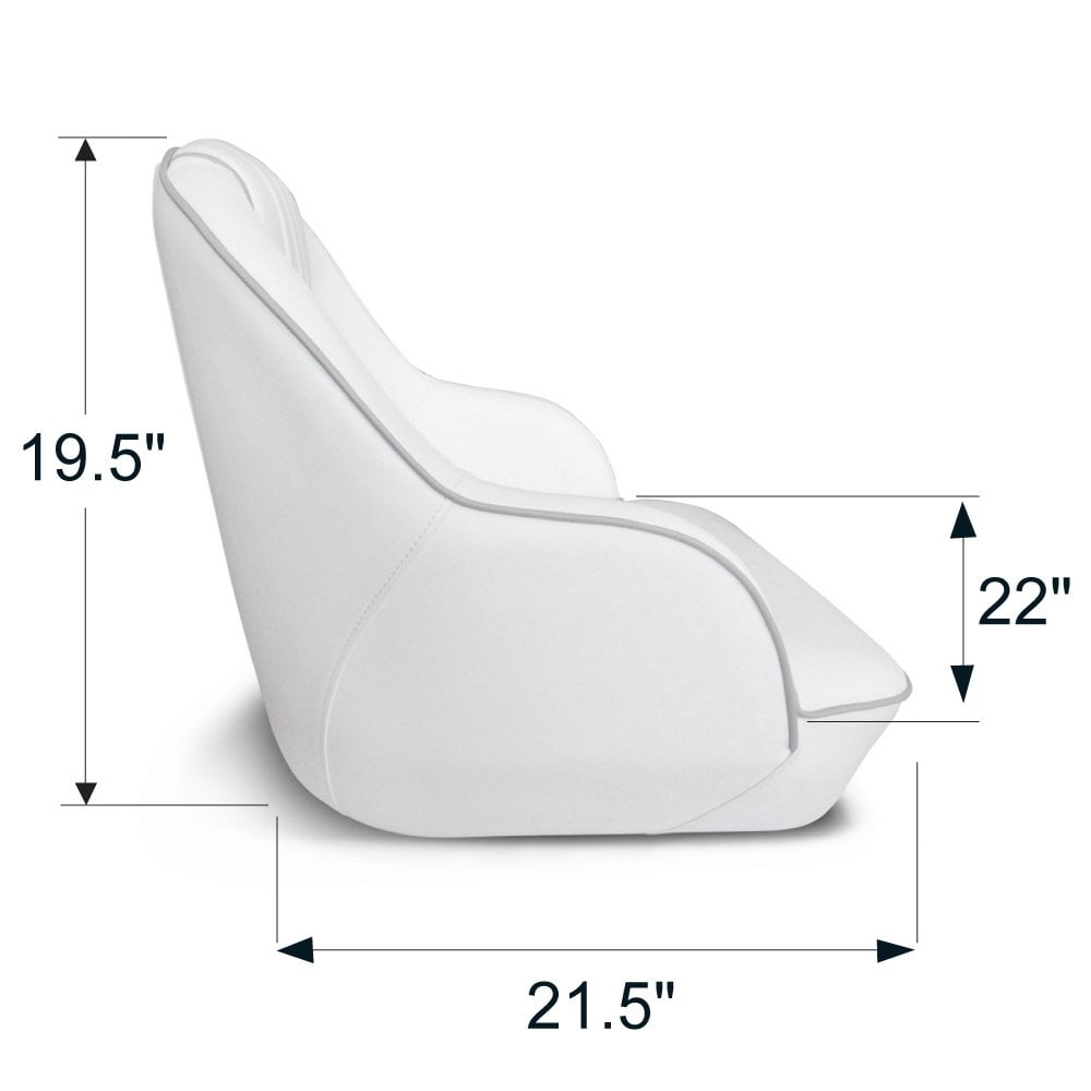Towallmark Pontoon Boat Seat With Thickened Sponge Padding, Ergonomic ...