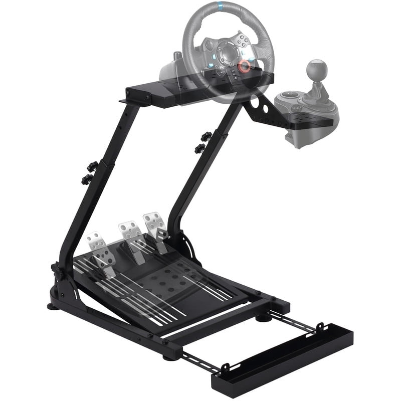 Towallmark Racing Wheel Stand, Foldable L Shape Sim Rig With Chair Slot ...