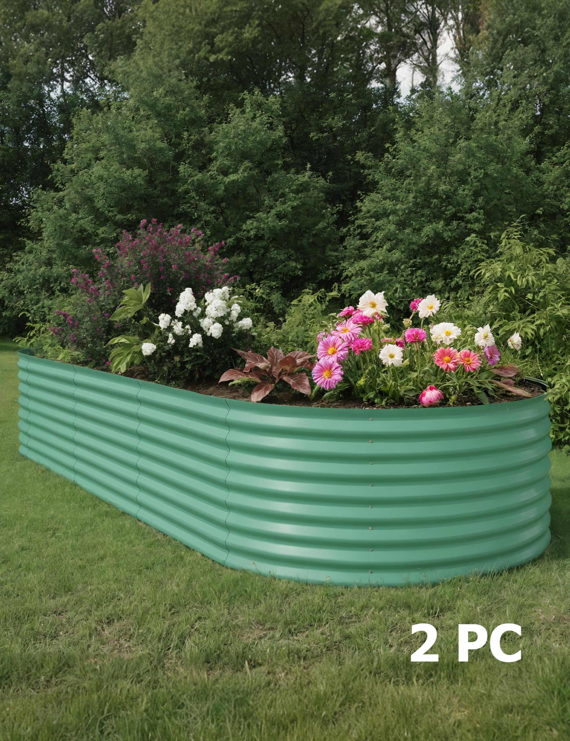 Towallmark Raised Garden Bed,Large Metal Garden Beds Galvanized Steel ...