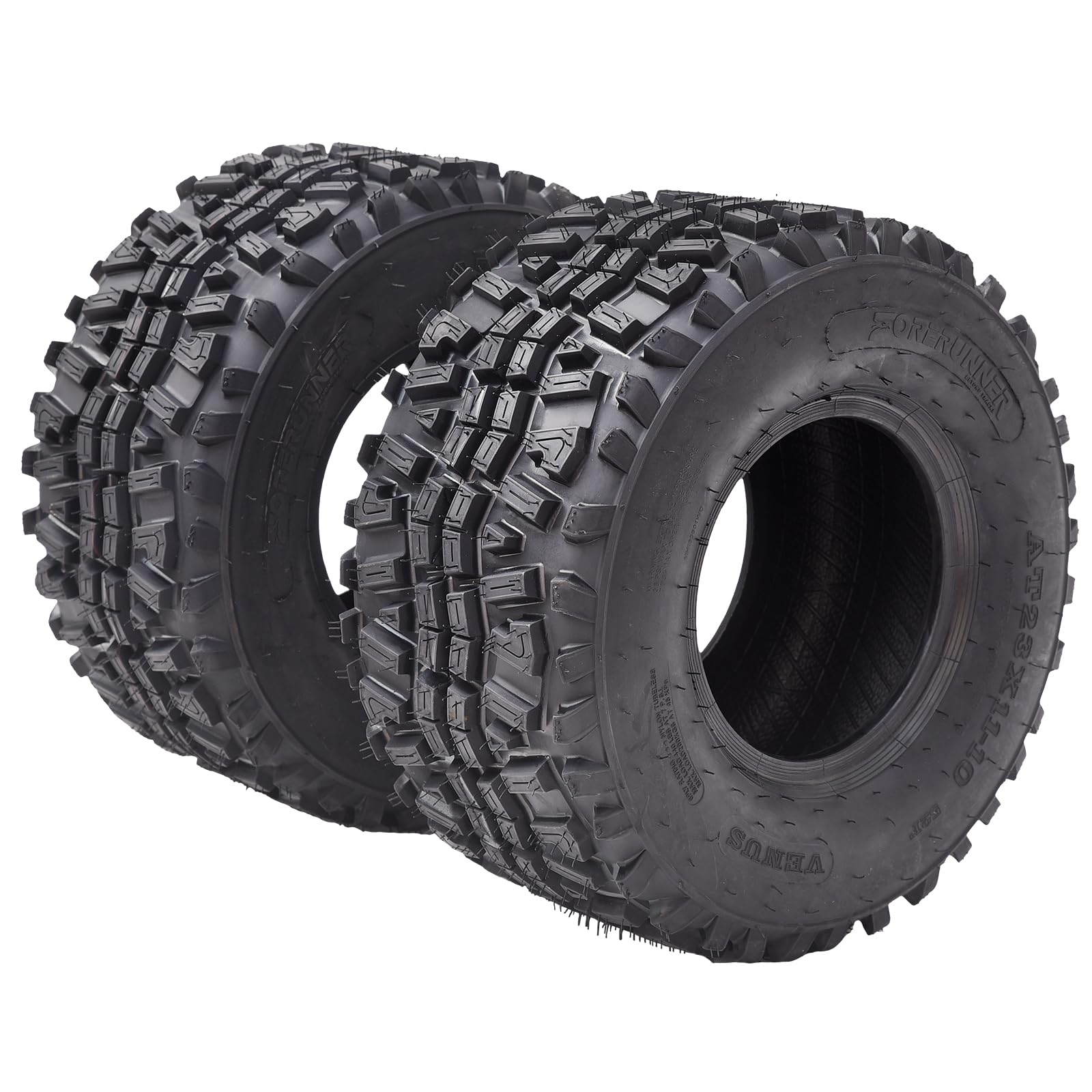 Towallmark Set of 2 ATV UTV all-terrain Tires 23x11-10 6PR, Oblique ...