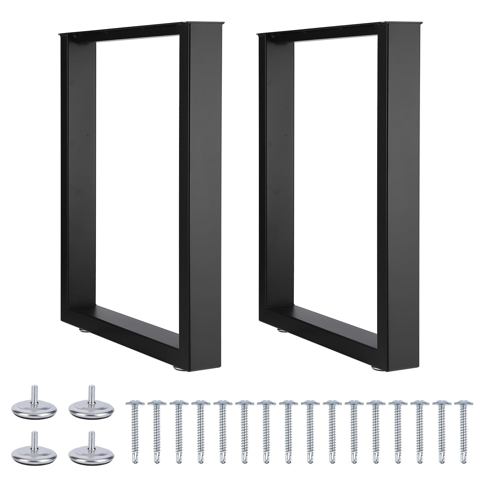 Towallmark Set of 2 Square Table Leg, 28" X 35" Heavy Duty Square Tube ...