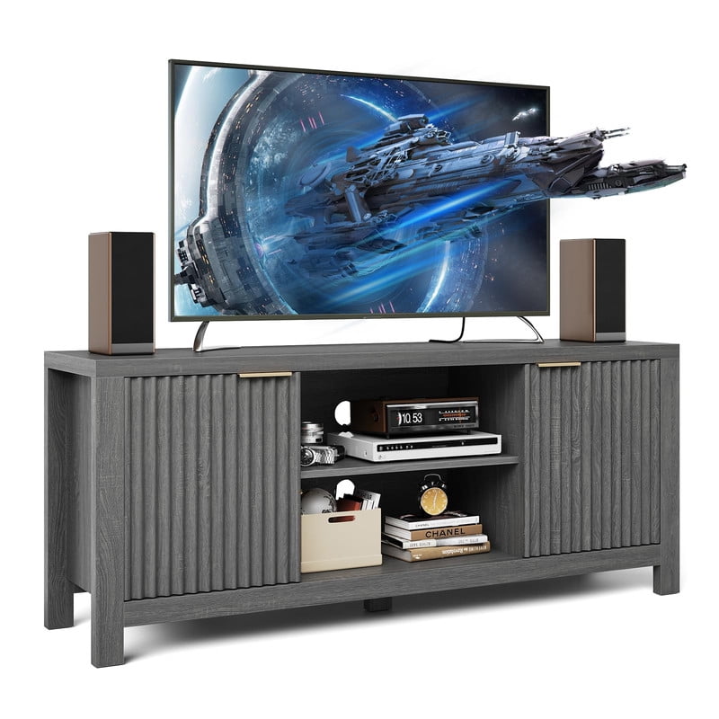 Towallmark TV Stand for 65 Inch TV, Modern TV Console Table with Open ...