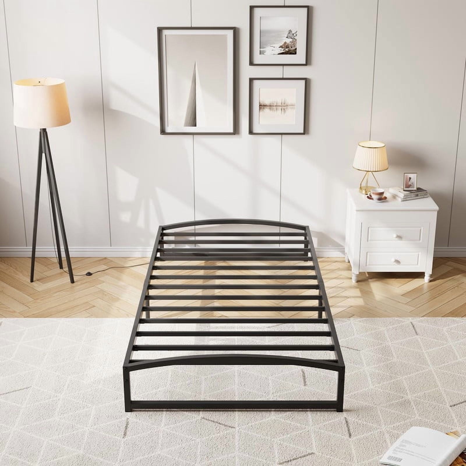 Towallmark Twin Size Bed Frame, 10 Inch Low Profile Metal Platform ...
