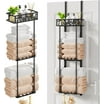 Costway 3-Tier Over-The-Toilet Bathroom Shelf Metal Frame Space Saver ...