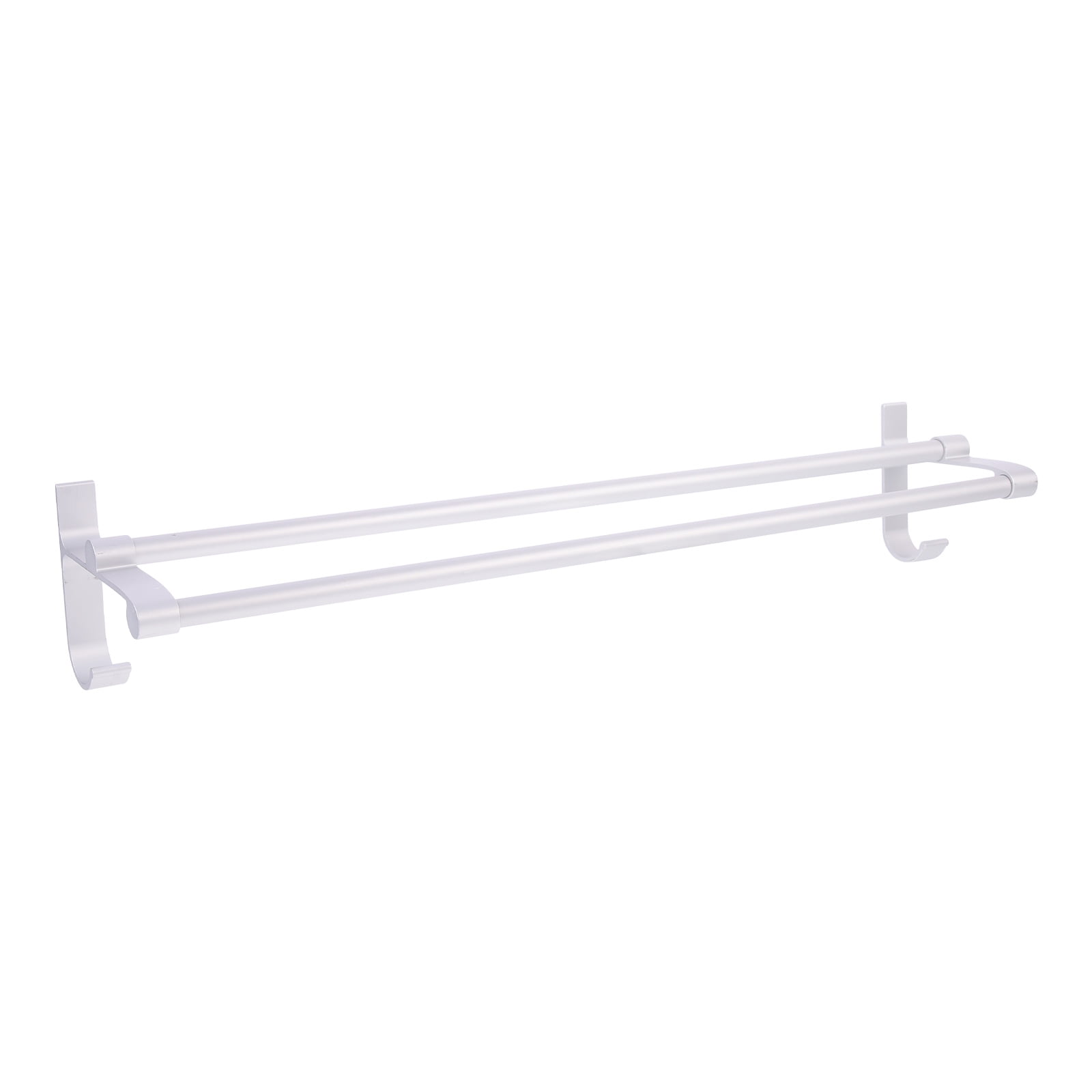 Towel Bar Bathroom Rack Hanging Double Rod Hanger Wall-mounted Tower ...
