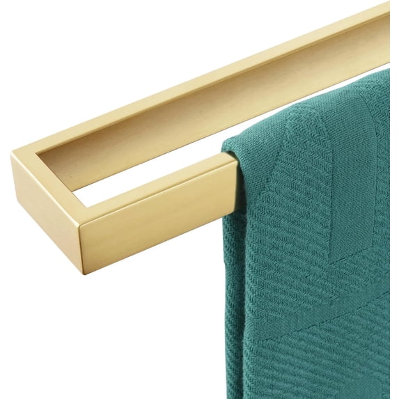 Towel Bar Brushed Gold 20 Inch Stainless Steel Bath and Kitchen Towel ...