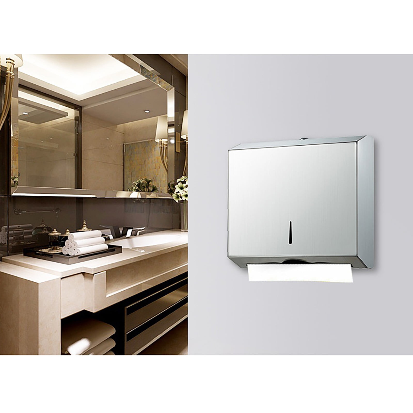 Towel Box Stainless Stainless Stainless Hand Dispenser Toilet Bathroom ...