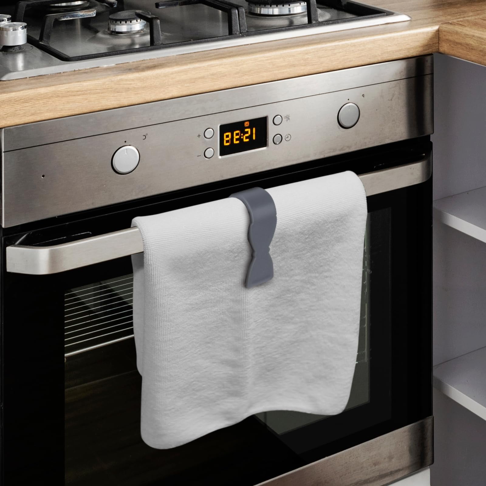 Towel Clips for Kitchen (4 Pack) - Keeps Towel from Falling - Suitable ...
