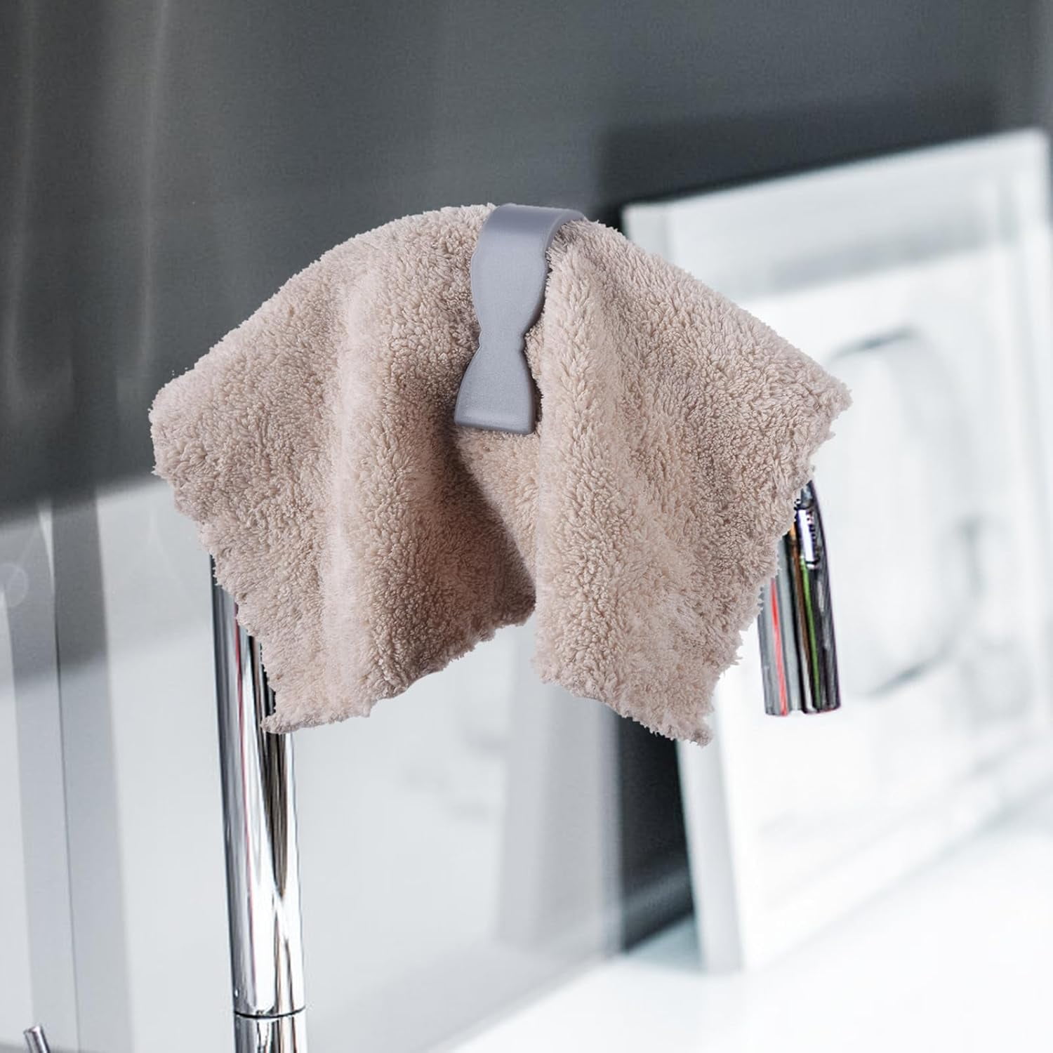 Towel Clips for Kitchen (4 Pack) - Keeps Towel from Falling - Suitable ...